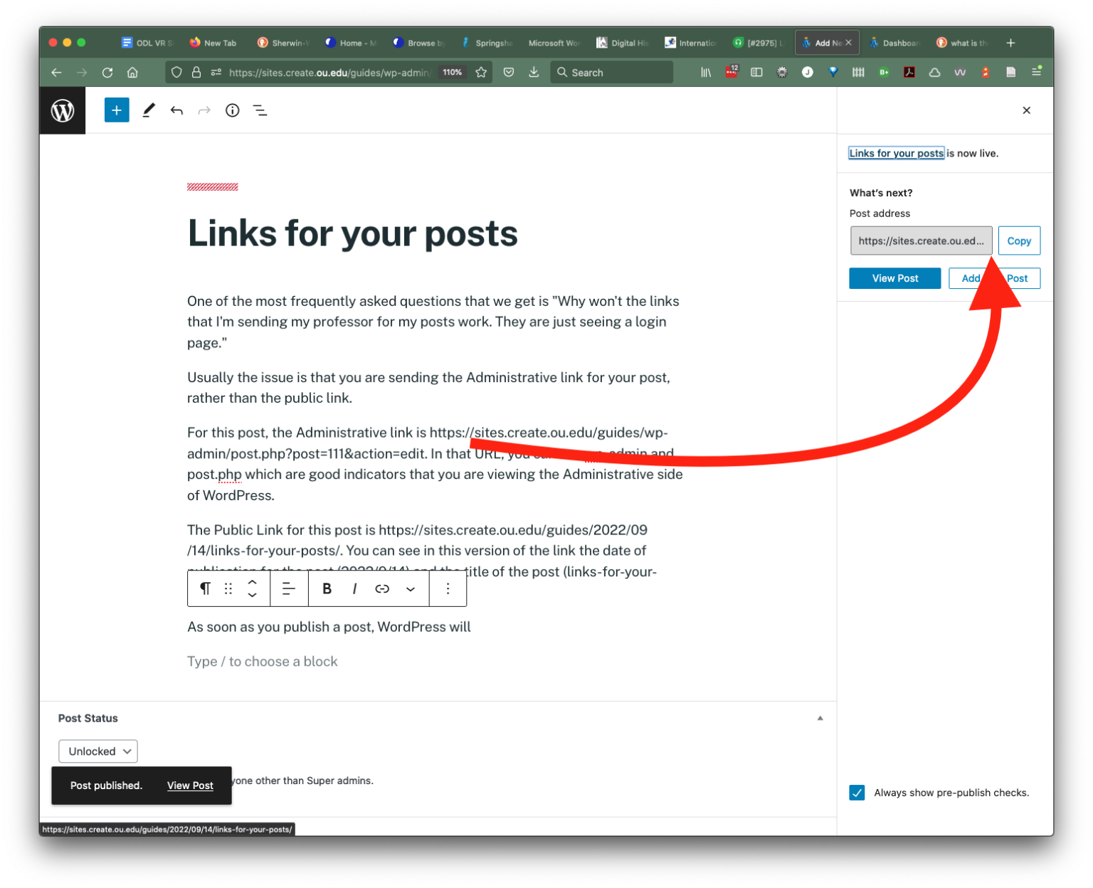 Setup Guides – Tips and Tricks for Create OU Sites