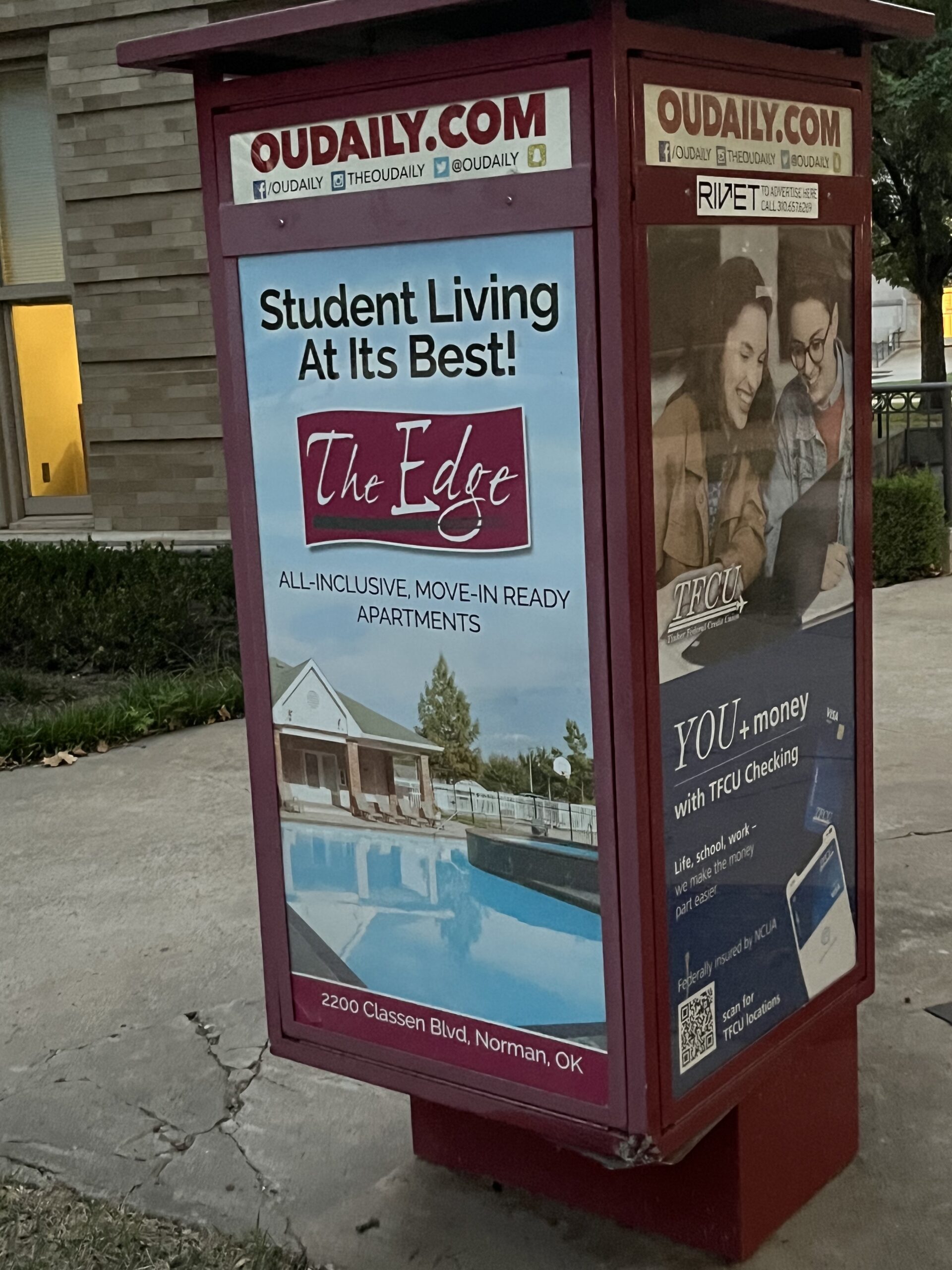 Crimson Everywhere: Signs and Ads at OU – Peyton Drew Bryant